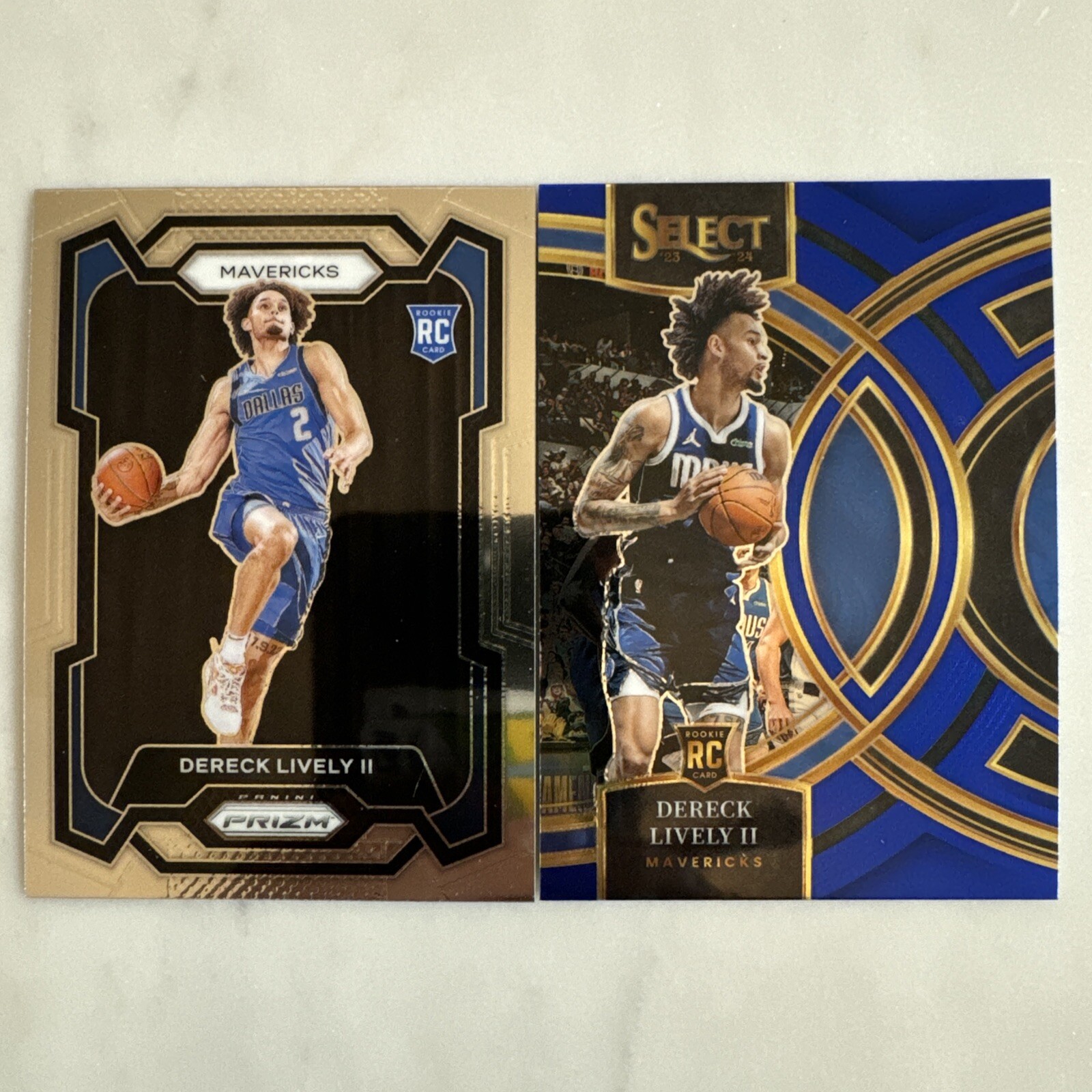 2023-24 Panini Prizm 163 Derek Lively RC #163 Dallas Mavericks Select ...