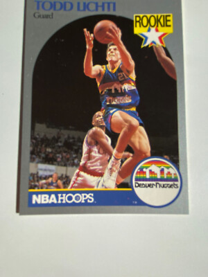 1990 NBA Hoops #98 Todd Lichti RC Denver Nuggets Rookie!! | eBay