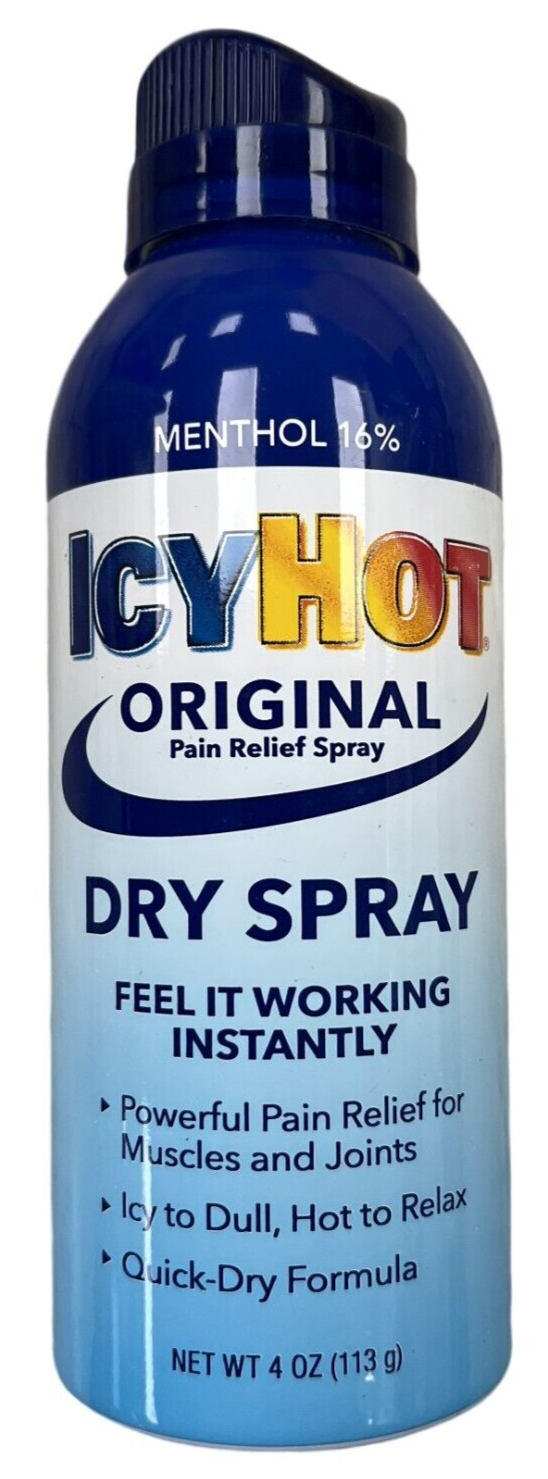 Icy Hot DRY PAIN SPRAY 4oz ^^ NEW LOOK ARRIVING! 41167081501| eBay