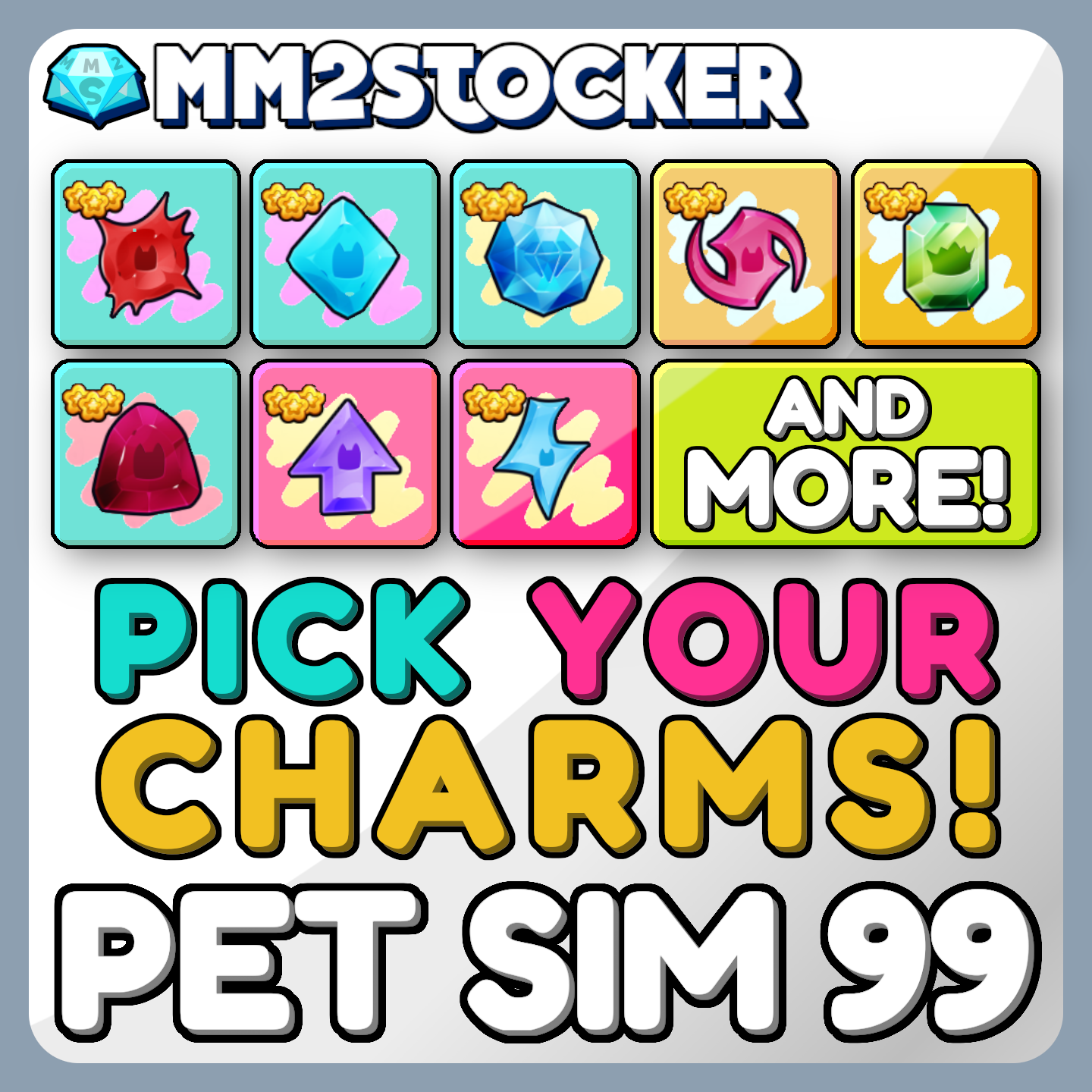 PET SIMULATOR 99 (PS99) PICK YOUR CHARMS (BULK AVAILABLE) ROBLOX | eBay