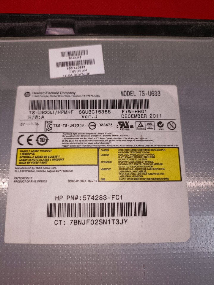 HP DM4-3060EF CD Dvd-player SATA TS-U633 | eBay.de