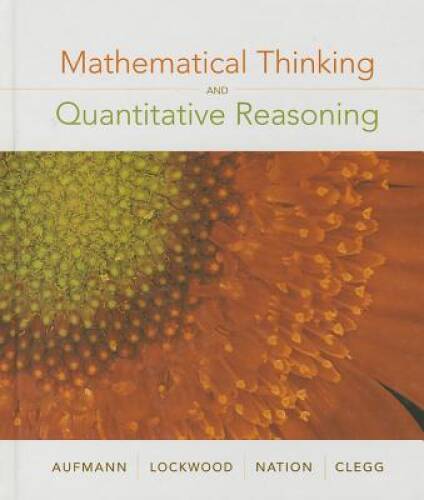 Mathematical Thinking and Quantitative Reasoning - Hardcover - GOOD ...