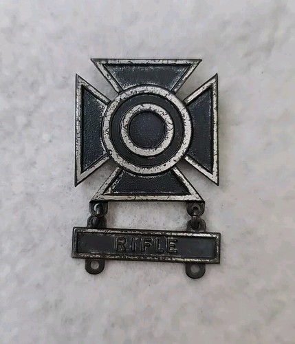 Vintage German Military Marksman Iron Cross Sterling Silver 1K 1 1/4 ...