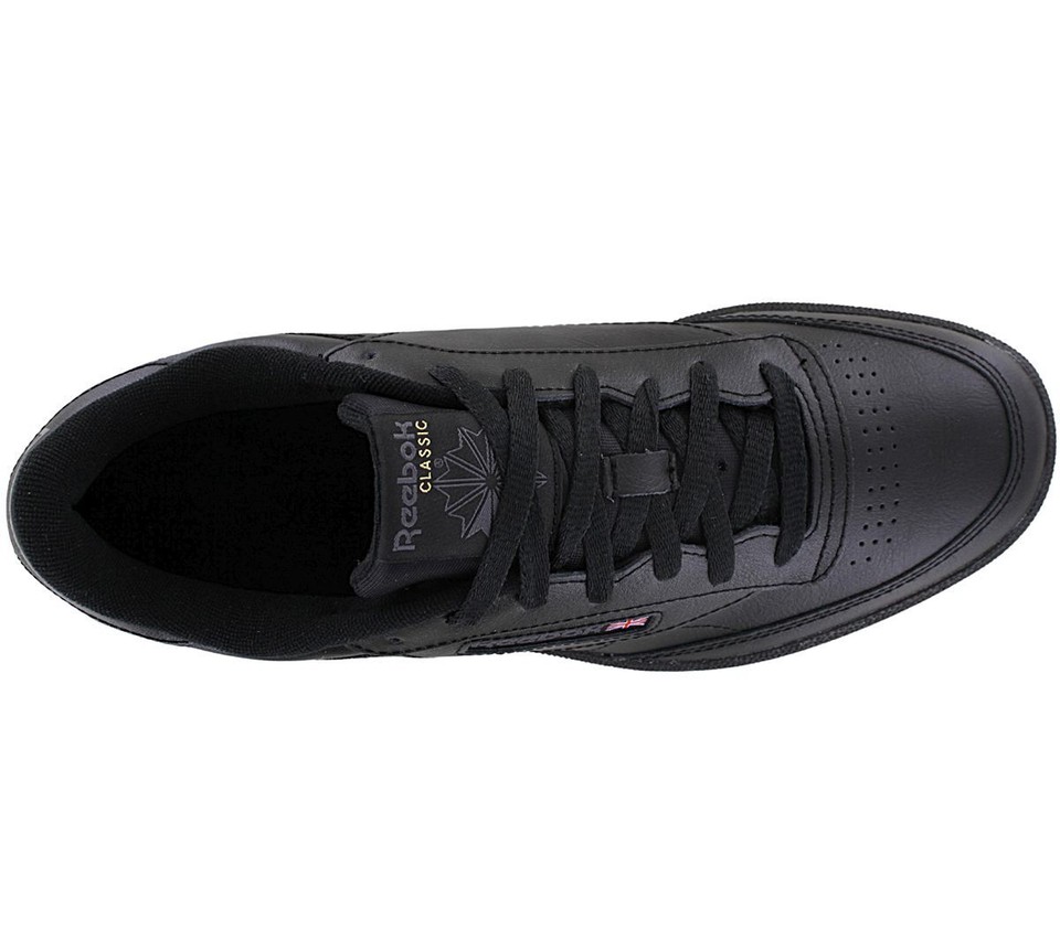 NEW Reebok Classic Club C 85 Leather - Men's Sneakers Shoes Black ...