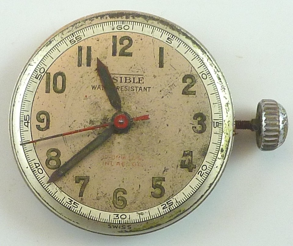 Vintage Visible Watch Co Mechanical Wristwatch Movement - Parts ...