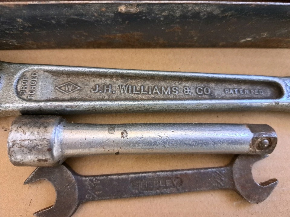 vintage williams super ratchet socket tool set in metal tin | eBay UK