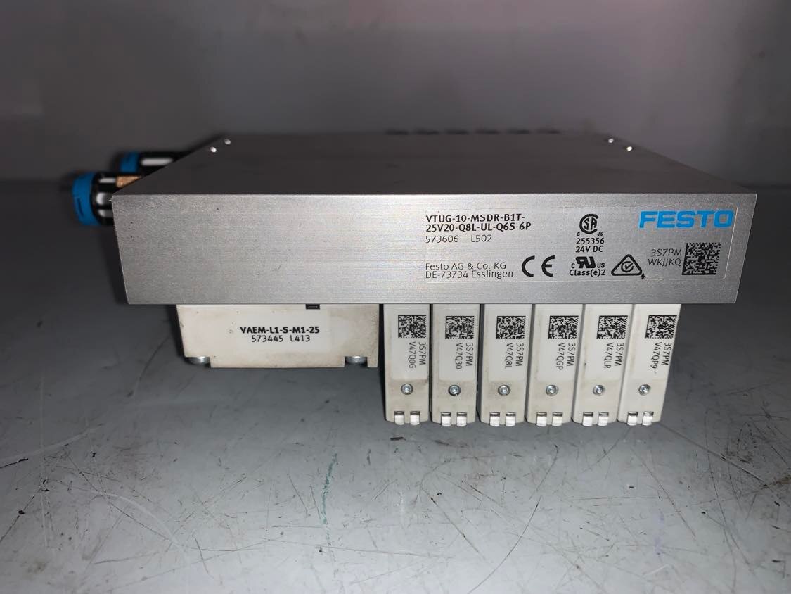 Festo VTUG-10-MSDR-B1T-25V20-Q8L-UL-Q6S-6P Wyspa zaworowa | eBay