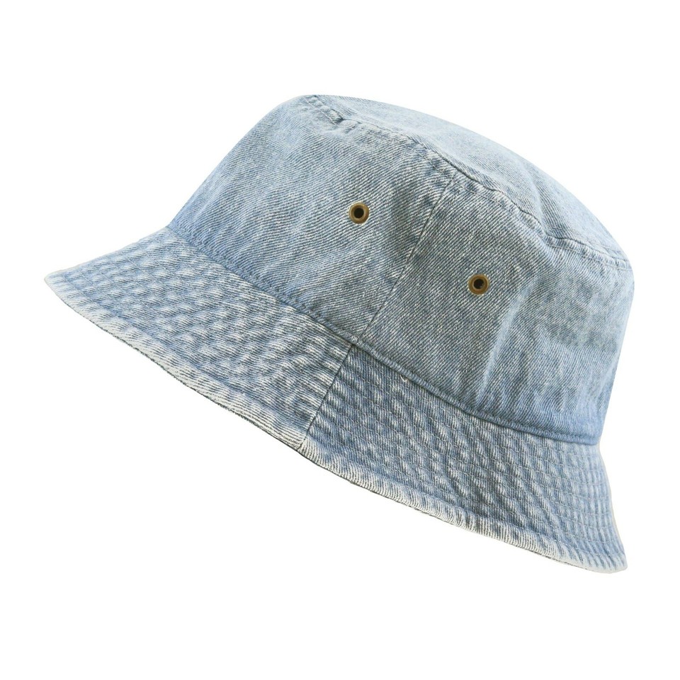 Bucket Hat - The Hat Depot Denim Washed cotton Bucket Hat 1530 | eBay