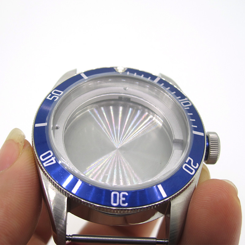 41mm Parnis Sapphire Crystal Watch Case Wristwatch Case for Miyota 8215 ...