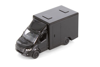 MERCEDES-BENZ SPRINTER BOX TRUCK BLACK 1/48 DIECAST CAR KINSMART 5471D ...