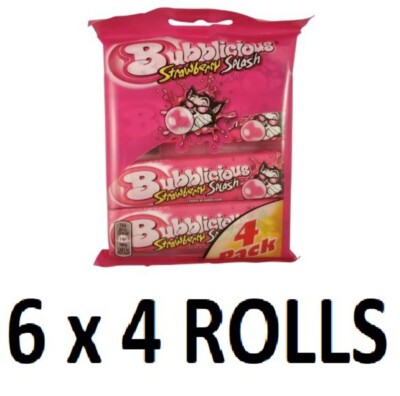 Bubblicious Strawberry Gum | Bubblicious Chewing Gum Strawberry | 6 X 4 ...