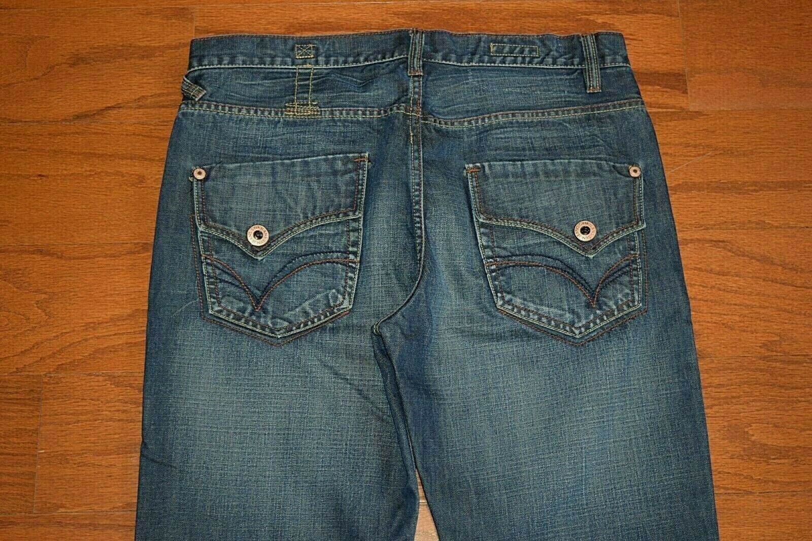 SYN JEANS ~ 'PERFECTOR' SLIM Fit STRAIGHT Leg Blue Jeans - Men Size 34 ...