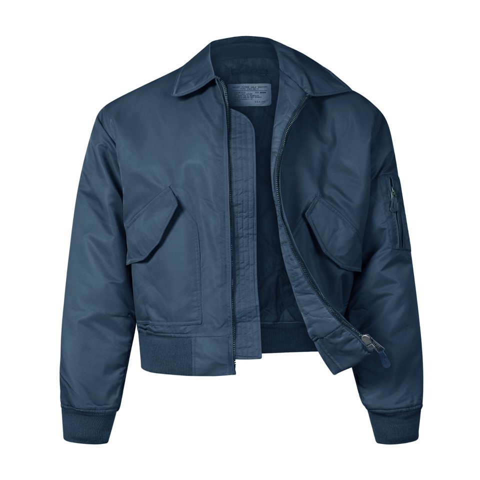 Bomber Jacket MA2 Flight Padded CWU Military Lined Quilted Pilot Coat ...