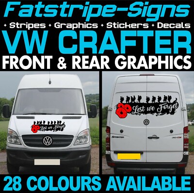 to fit VW CRAFTER GRAPHICS STICKERS STRIPES DECALS CAMPER VAN ...