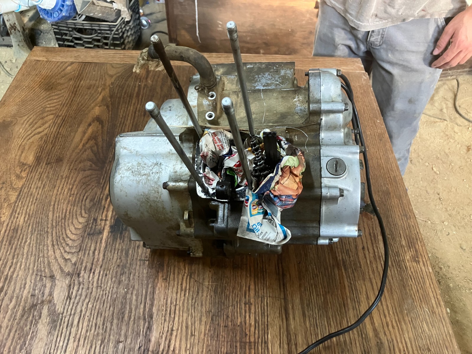 86 87 88 Honda Fourtrax TRX125 TRX 125 ATC ATC125 Engine Motor Bottom ...