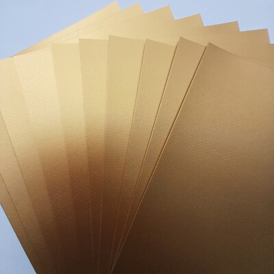 10 A4 Sheets of Gold Foiled &Dot Embossed Card 225gsm New | eBay UK