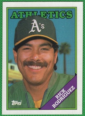 Rick Rodriguez - 1988 Topps #166 - Oakland Athletics Baseball Card | eBay