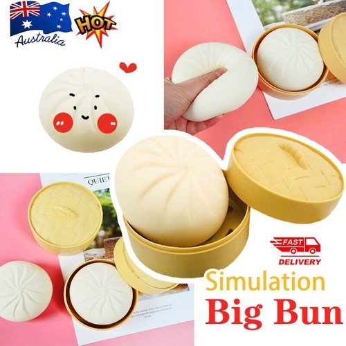 Stress Relief Toy Sensory Fidget Steamed Stuffed Bun Simulation Fidget ...