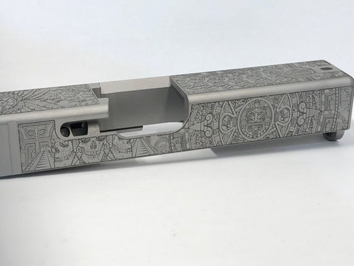 Custom DEEP Laser engraved Glock 19 Slide Gen 3 g19 Aztec calendar ...