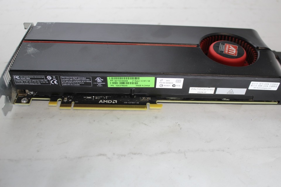 Apple AMD Radeon HD 5870 1GB GDDR5 102C0780200 Graphics Video Card | eBay