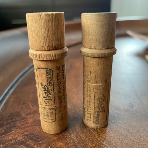 2 Vintage Boye Brand Needle Co. Wooden Tubes Sewing Needles Empty ...