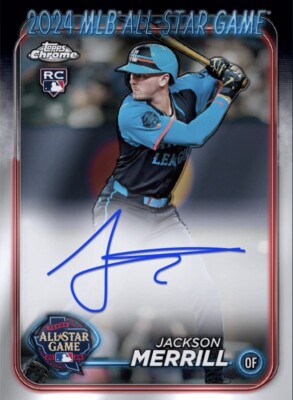 2024 Topps Chrome All-Star Rookie RC Signature Auto JACKSON MERRILL ...