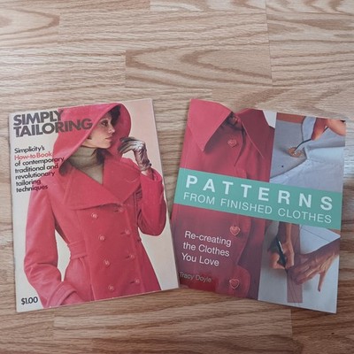 Two Sewing Books - Patterns From Finished Clothes & Simply Tailoring | eBay
