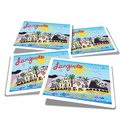 4x Vinyl Stickers Lanzarote Canary Islands Holiday Travel #58850 | eBay