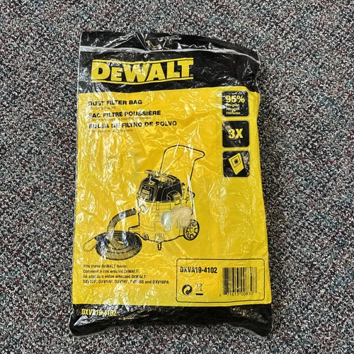 Dewalt DXVA19-4102 Dust Filter Bag Fits DXV12P, DXV14P,DXV16P,DXV16S ...