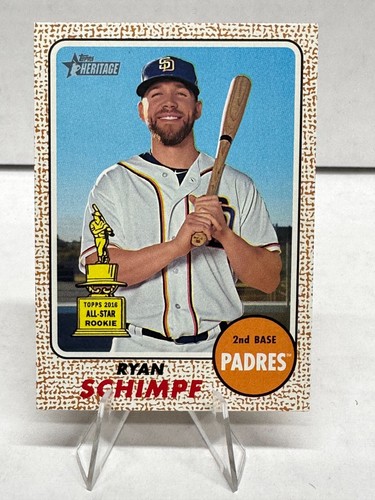 2017 Topps Heritage Rookie Gold Cup Card #24 Ryan Schimpf San Diego ...