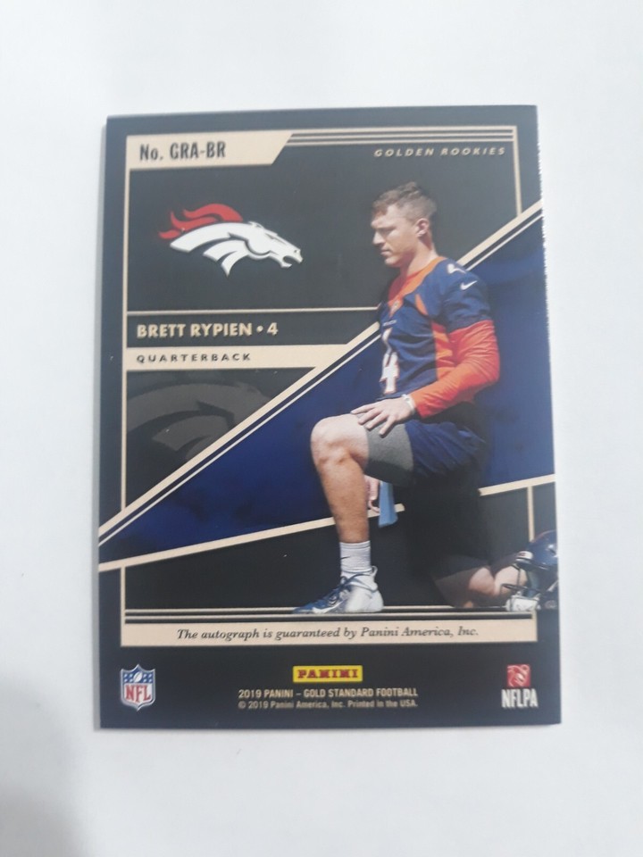 BRETT RYPIEN Panini Gold Standard GOLDEN ROOKIES AUTO RC Card /199 ...