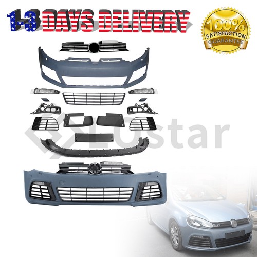 Complete Front Bumper Kit W/ Grille For 2012 2013 Volkswagen Golf 6 R20 ...