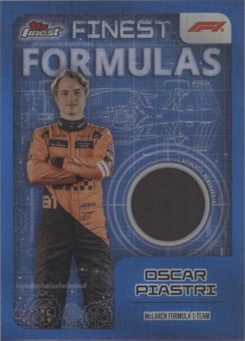 2024 Topps Finest Formula 1 - Finest Formulas Oscar Piastri #FF-PIA ...