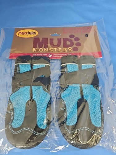 New Sealed Muttluks Mud Monsters Blue Size 9. Rugged Summer Dog Boots ...