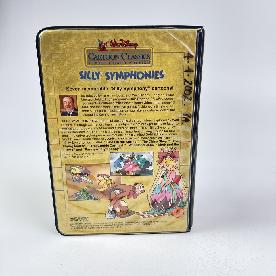 Walt Disney Cartoon Classics Limited Gold Edition Silly Symphonies Beta ...