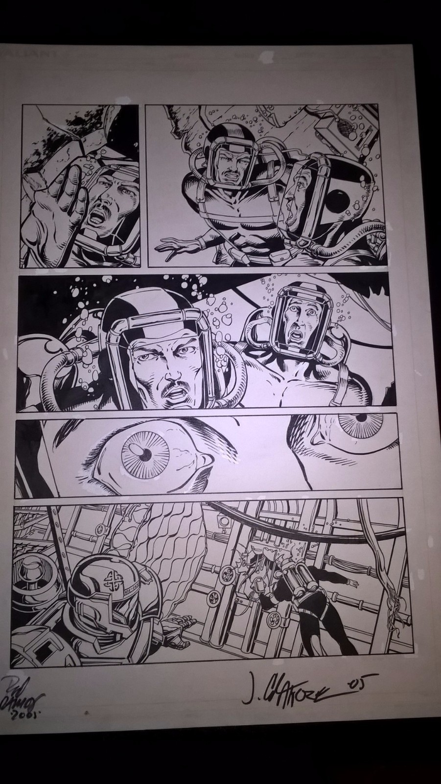 Armorines #1 Page 19 1994 Original art Jim Calafiore & Rod Ramos ...