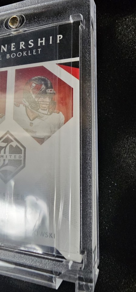 2020 Panini Limited Auto Book TOM BRADY/ROB GRONKOWSKI Partnership 4/5 ...