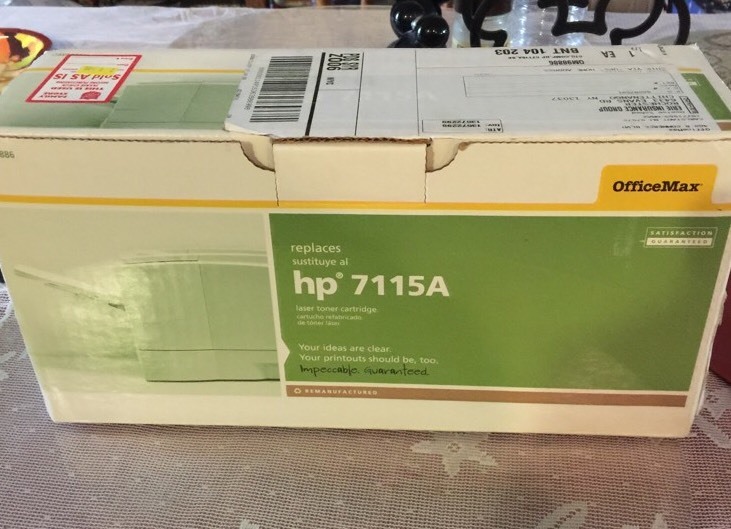 OfficeMax Brand Remanufactured HP 7115A Black Toner Cartridge | eBay