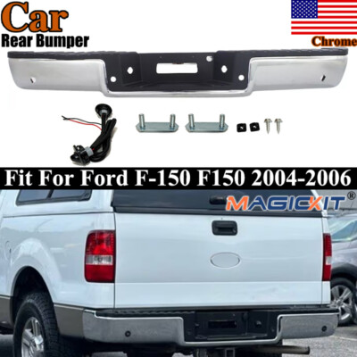 Fit For 2004-2006 Ford F-150 Fleetside Complete Rear Step Bumper ...