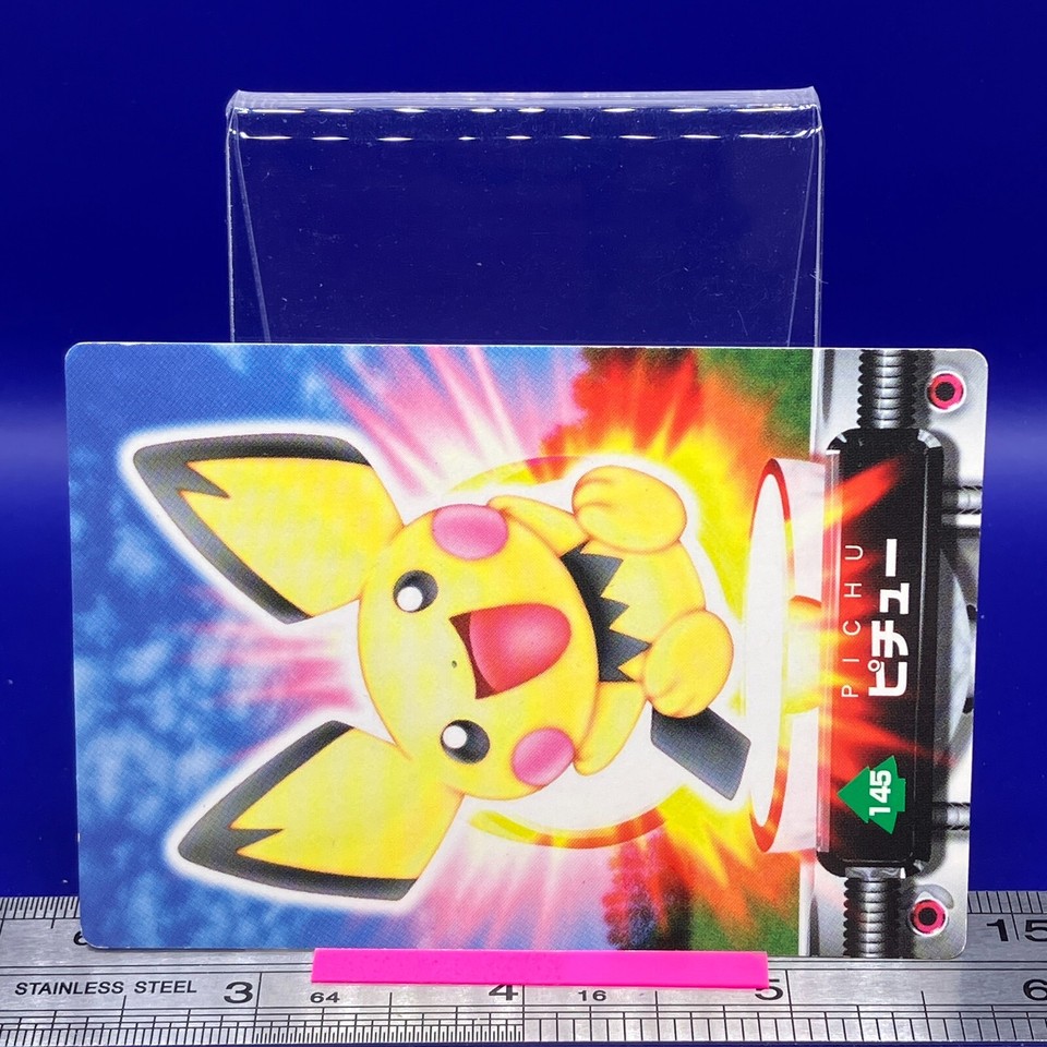 Pichu Pokemon Carddass Zukan Card Vintage Anime Game TCG Japanese #227 ...