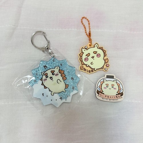 Chiikawa Shisa Keychain Magnet Gacha Set Used Collectible Good Condition