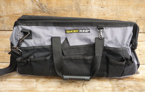 Electrician Plumber Builder Tool Bag Caddy 19" Chest Tote Bag Heavy ...