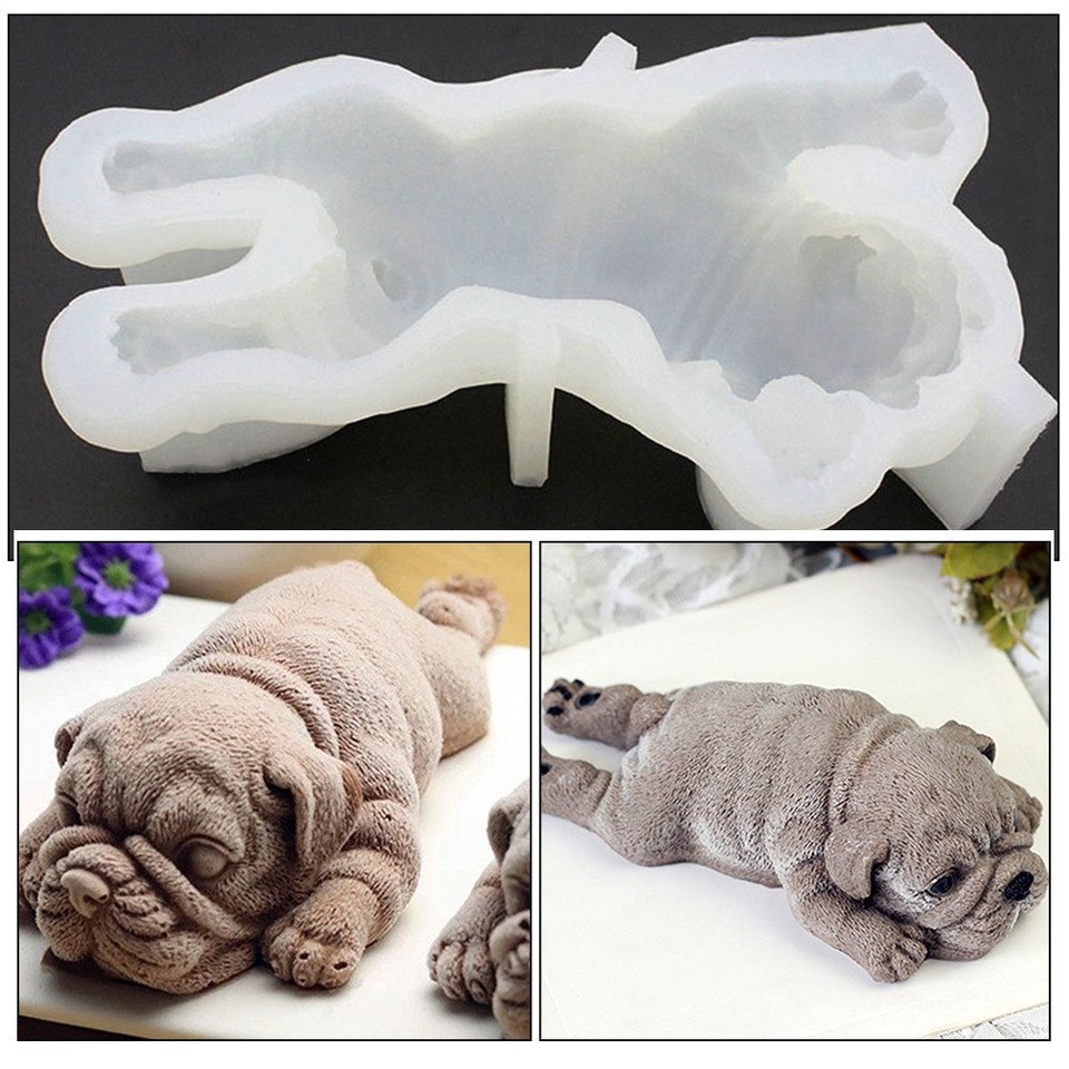 Non Stick Silicone Mold Dog Shape For Chocolate Candy Fondant And Cake ...