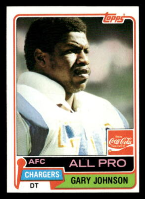 Gary Johnson 1981 Topps Coca-Cola San Diego Chargers Card #5 | eBay