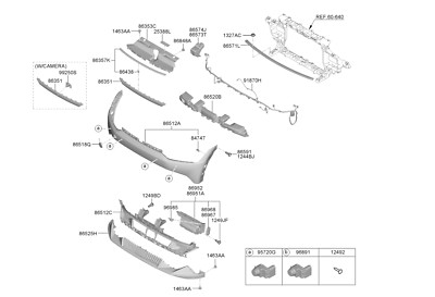 GENUINE NEW LH FR BUMPER SUPT UPR CTR BRACKET SUITS KIA EV6 GT-LINE ...