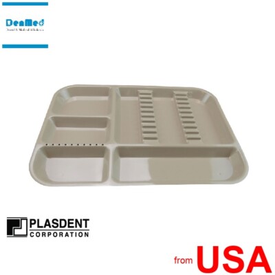 PLASDENT Divided Setup Tray BD Size B Color: BEIGE- #300BD-7- Each- 001 ...