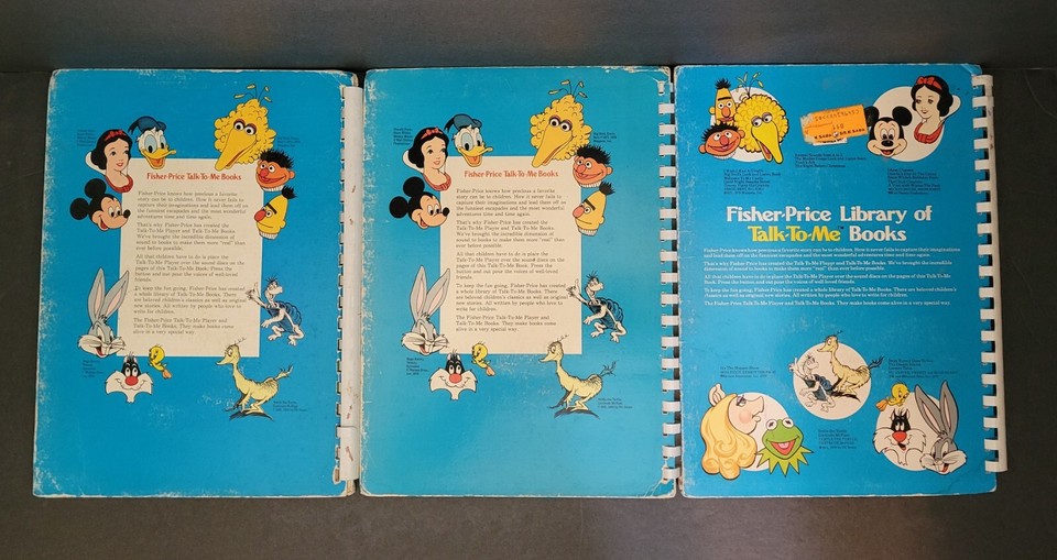 Lot of 3-Fisher Price talk to me book Disney Characters. NICE! | eBay
