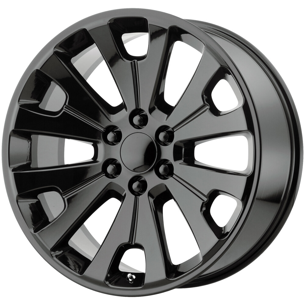 (Set of 4) Performance Replicas PR190 24x10 6x5.5" +30mm Gloss Black ...