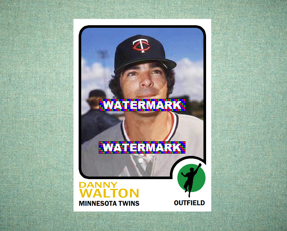 Danny Walton Minnesota Twins 1973 Style Custom Baseball Art Card | eBay