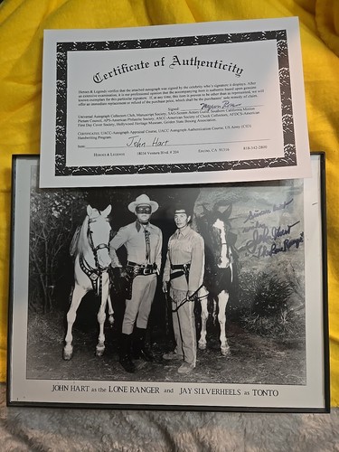 lone ranger autograph John Hart COA | eBay